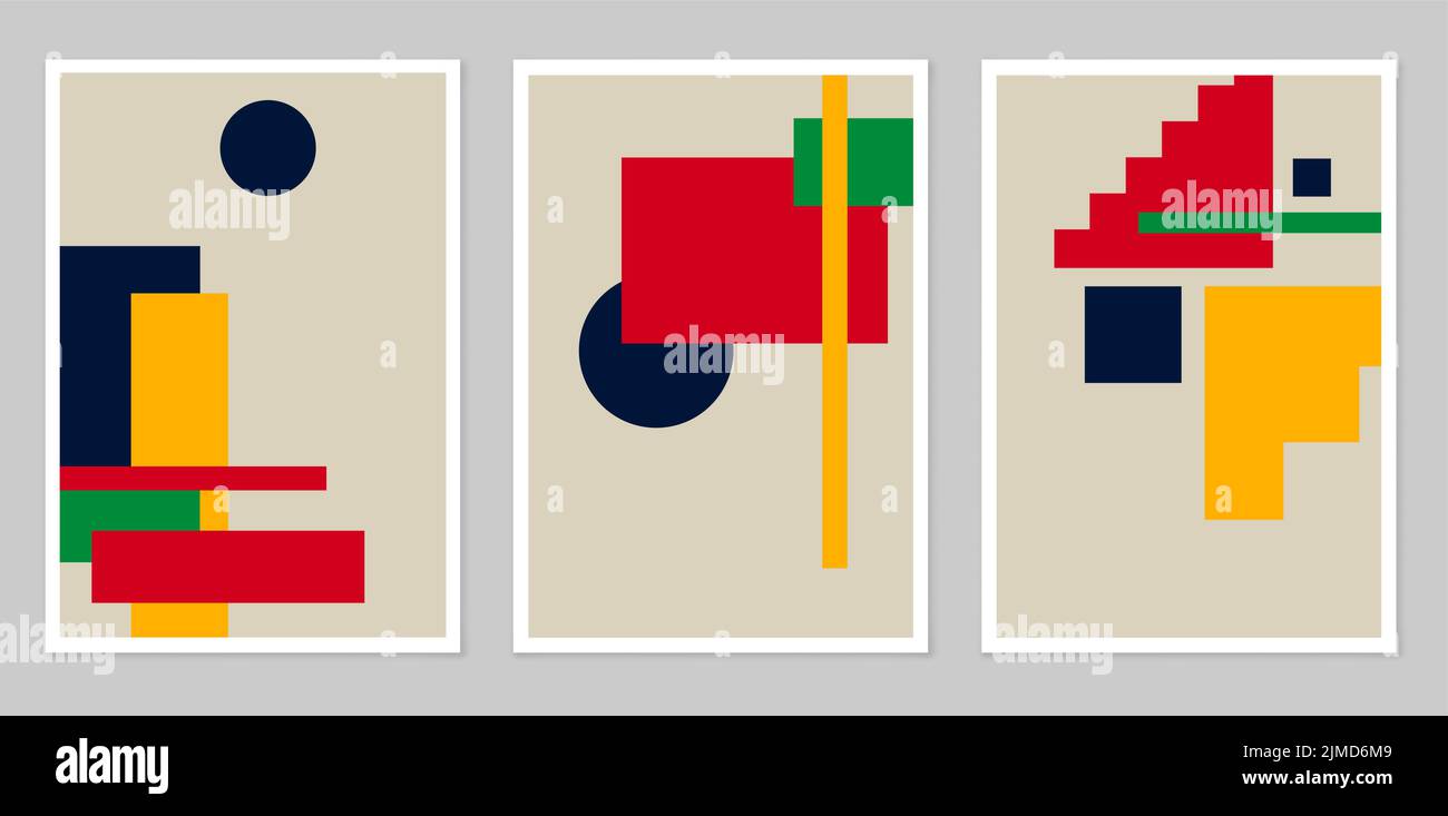 Modern minimalistic abstract aesthetic illustrations. Composition of ...