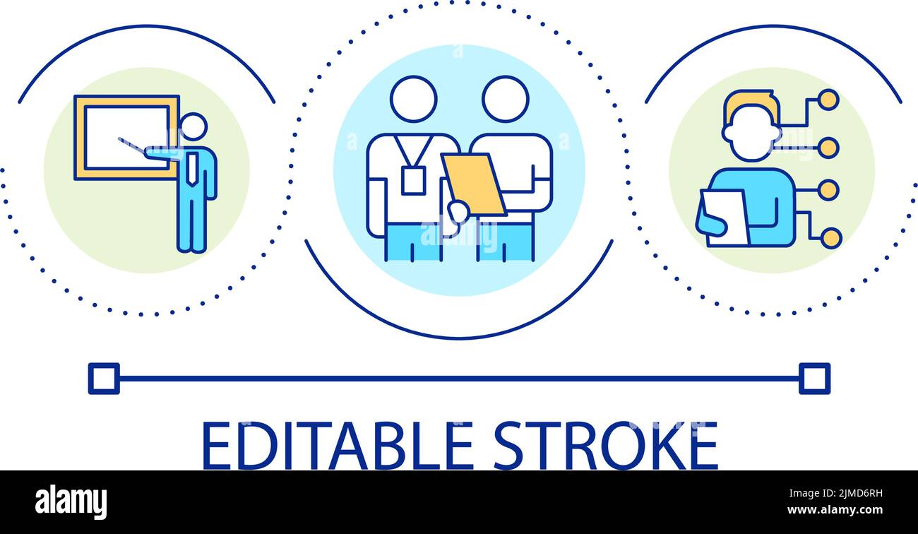 Business training loop concept icon Stock Vector Image & Art - Alamy