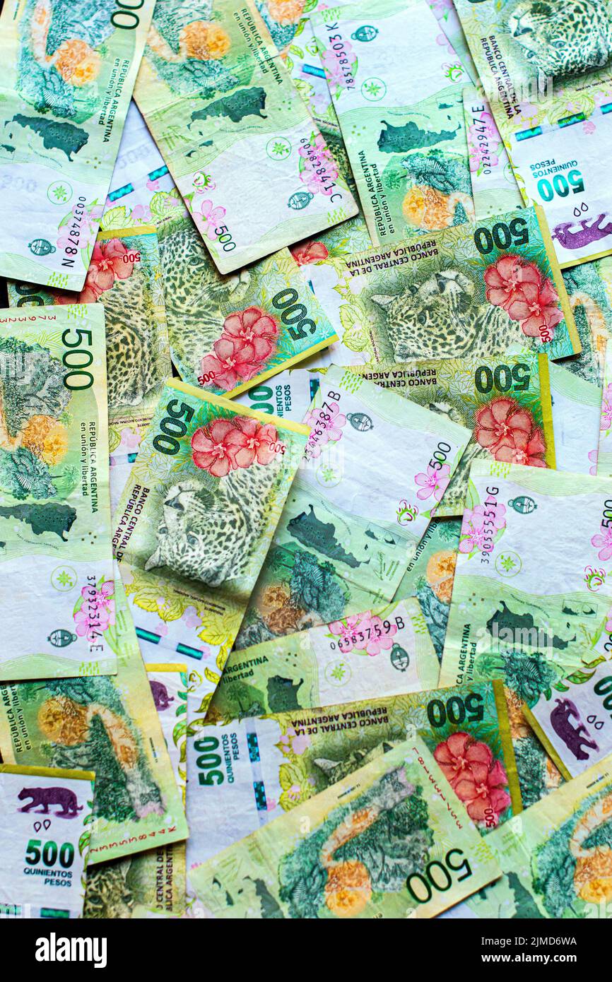 Banknotes Of 500 Argentine Pesos In Cash Stock Photo Alamy Banknotes Of 500 Argentine Pesos In Cash Stock Photo Alamy