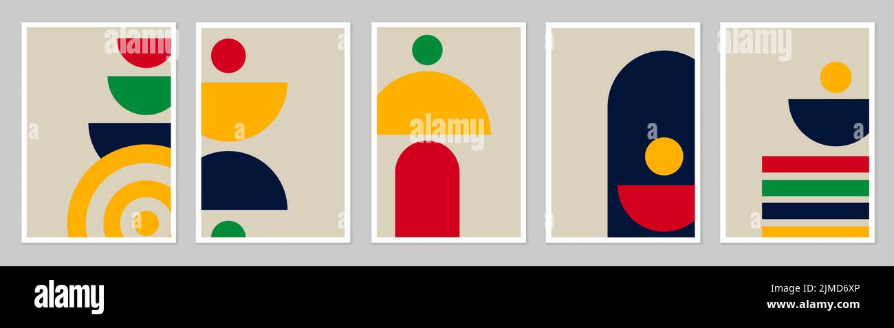 Collection of posters. Minimalism style. With a modern boho style ...