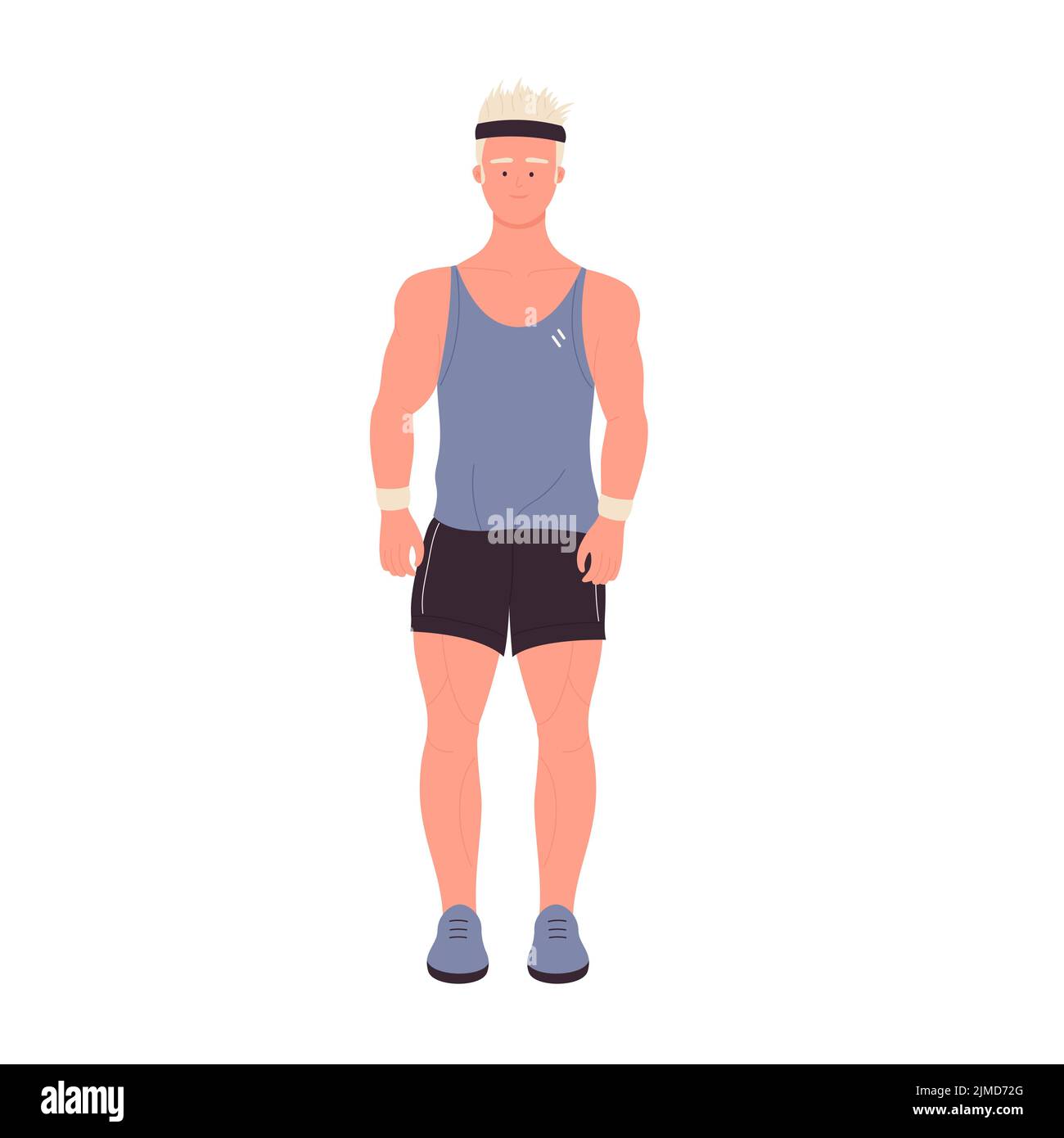 Sportswear posing standing Stock Vector Images - Alamy