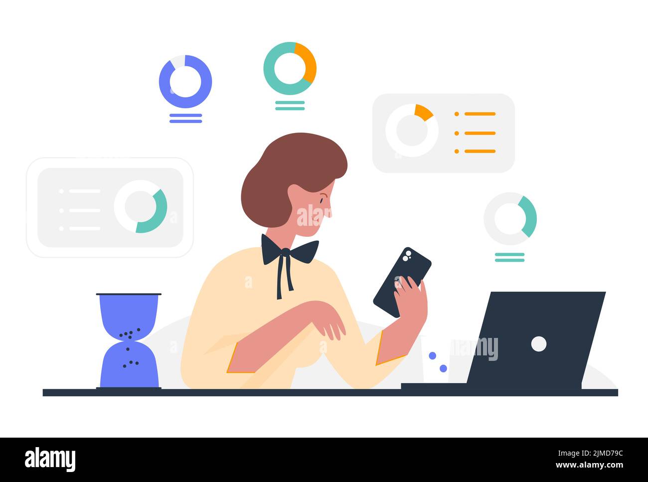 Project time management. Effective monitoring strategy, tasks deadline ...