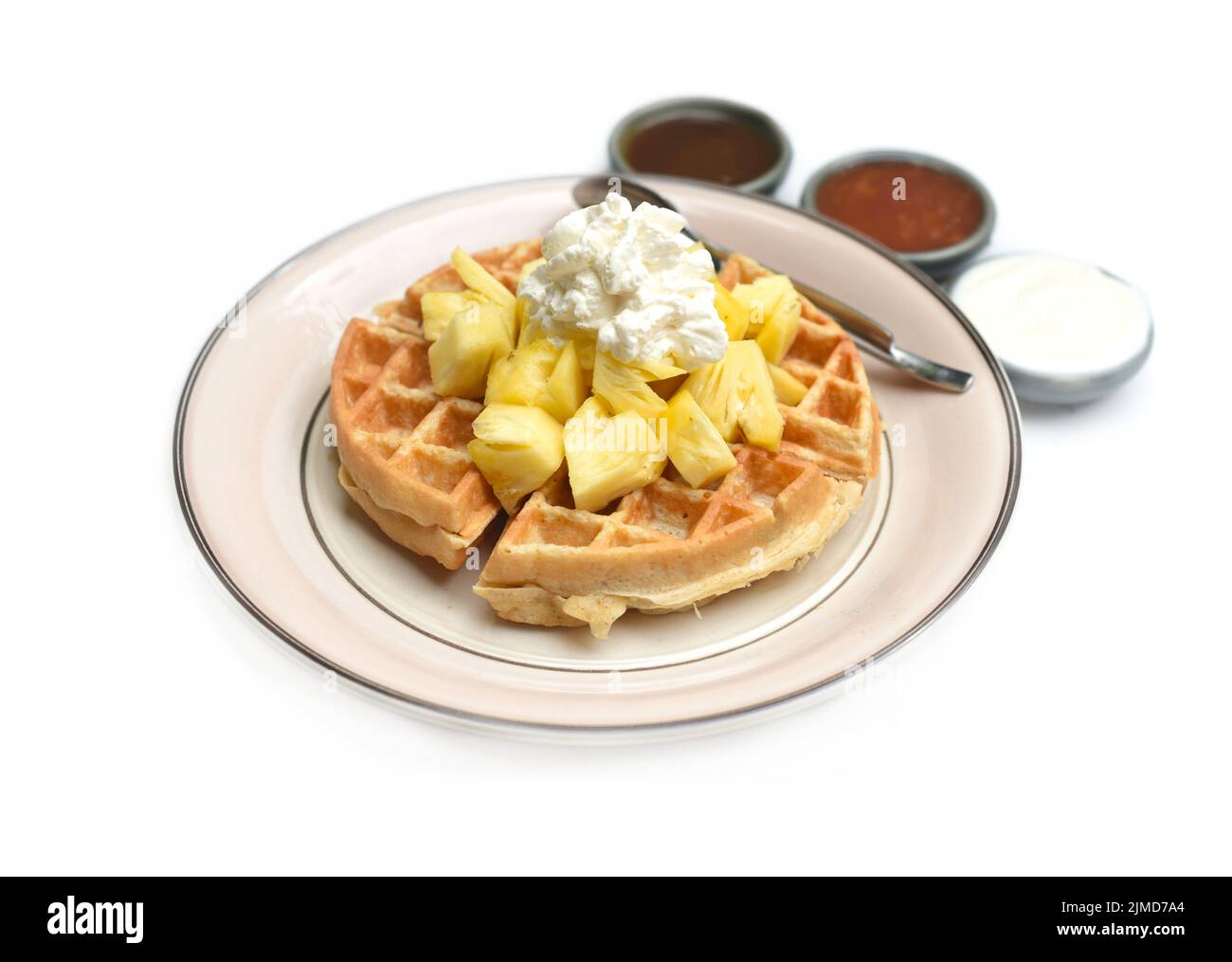 Waffles and fruits hi-res stock photography and images - Alamy