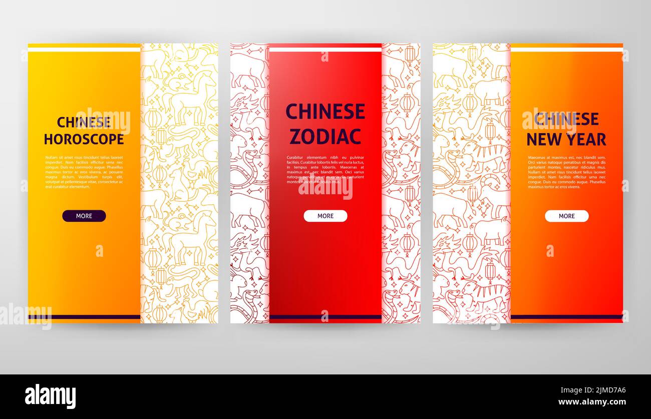 Chinese Zodiac Web Design Stock Vector Image & Art - Alamy