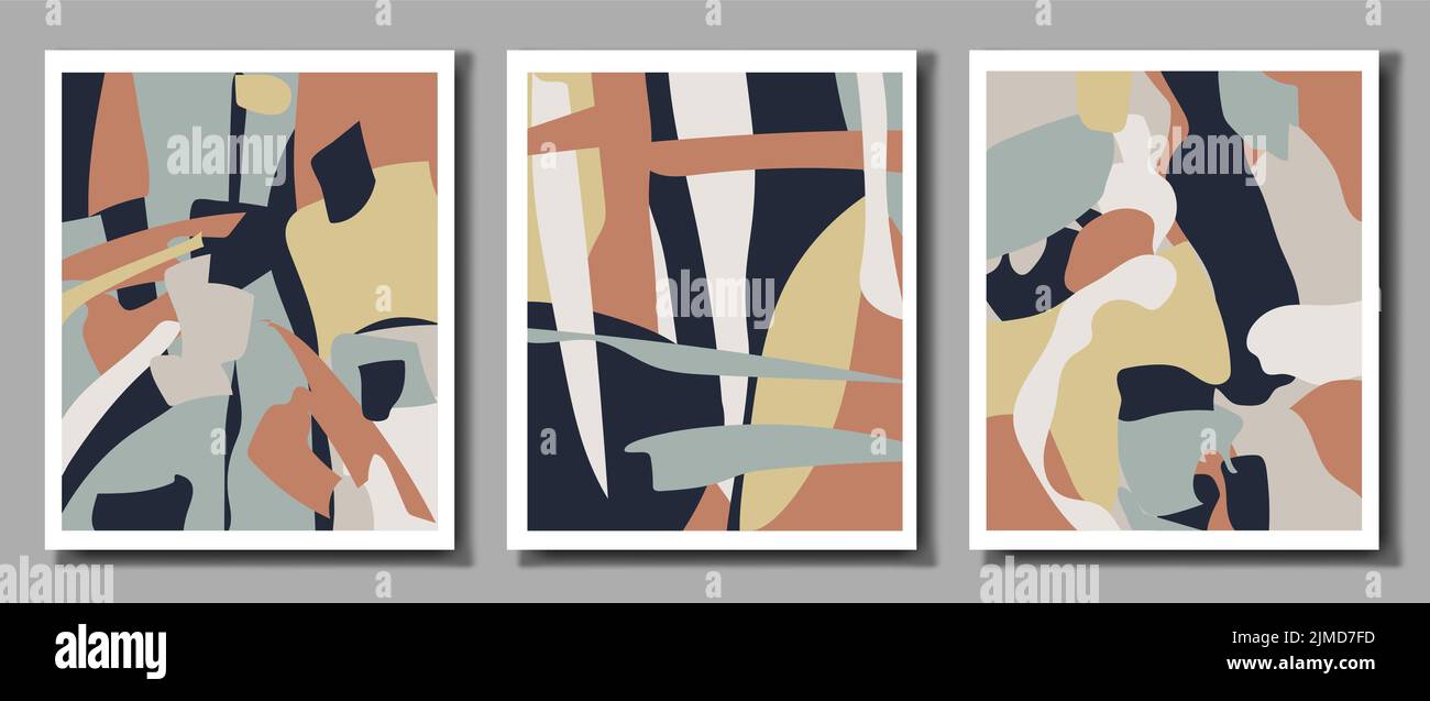 Collection of posters. Minimalism style. With a modern boho style ...