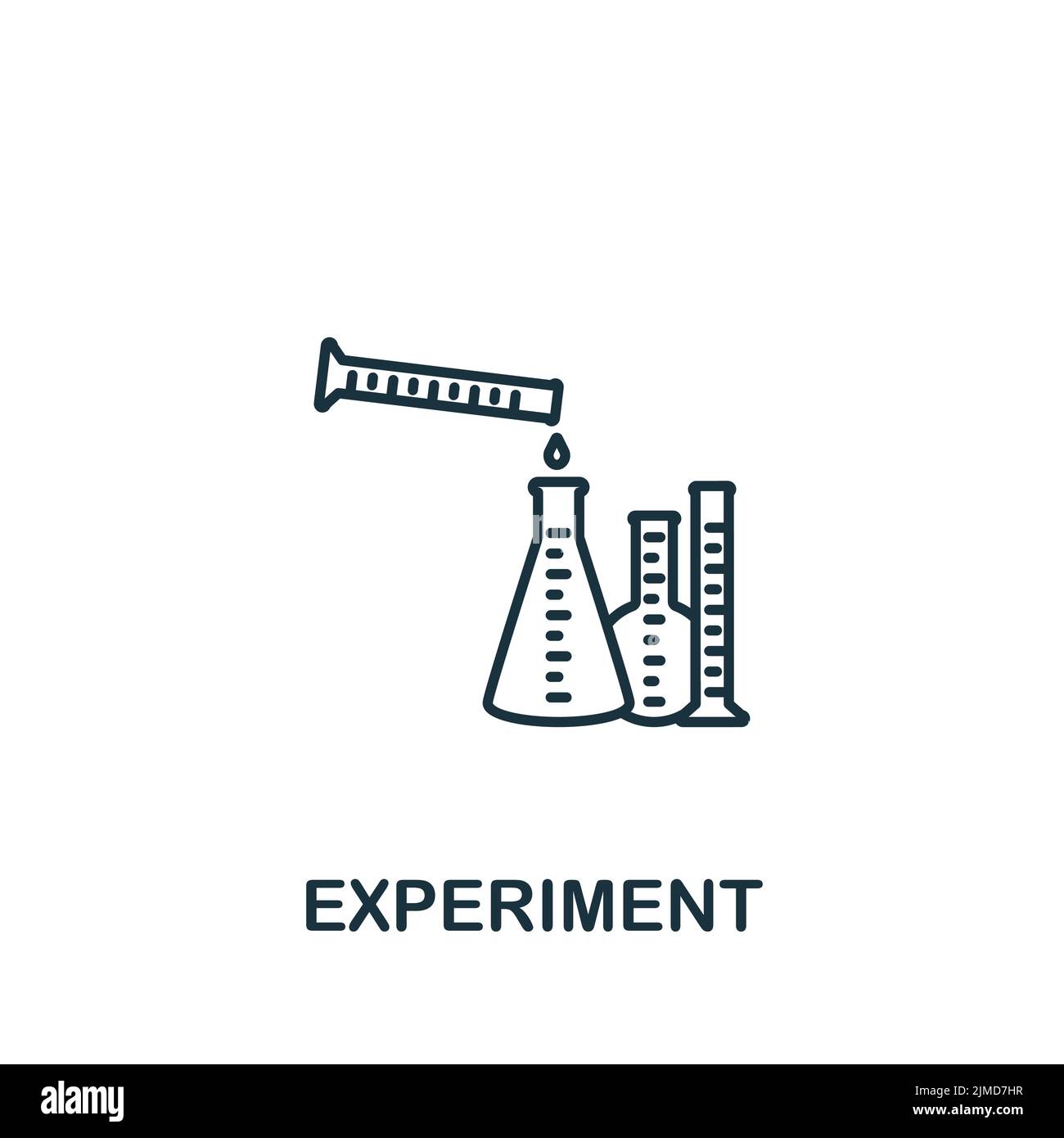 Experiment Icon Monochrome Simple Bioengineering Icon For Templates