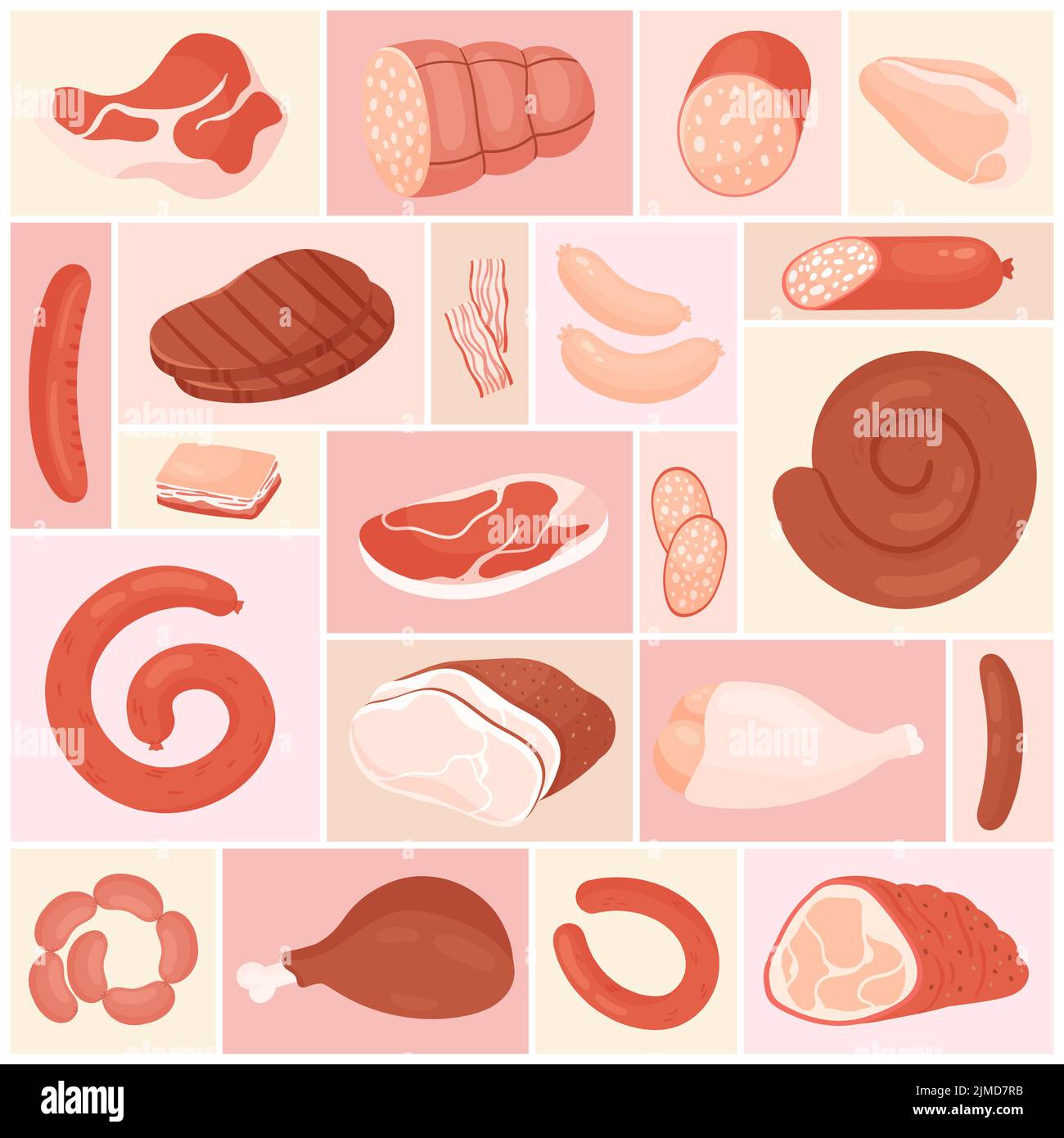 Raw pork steak in Stock Vector Images - Alamy