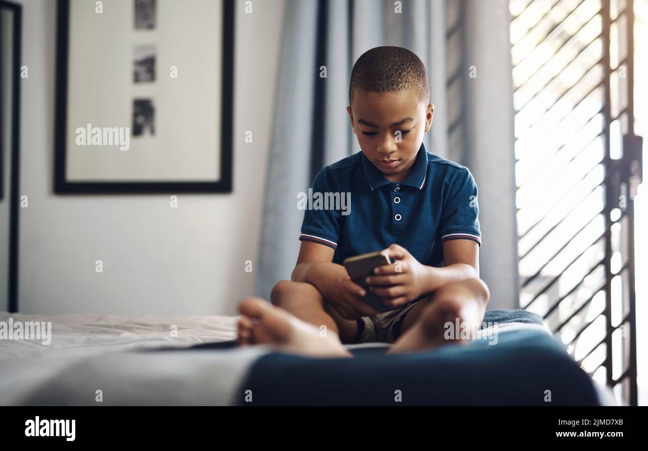 He only has access to content for 10 years and younger. a young boy ...