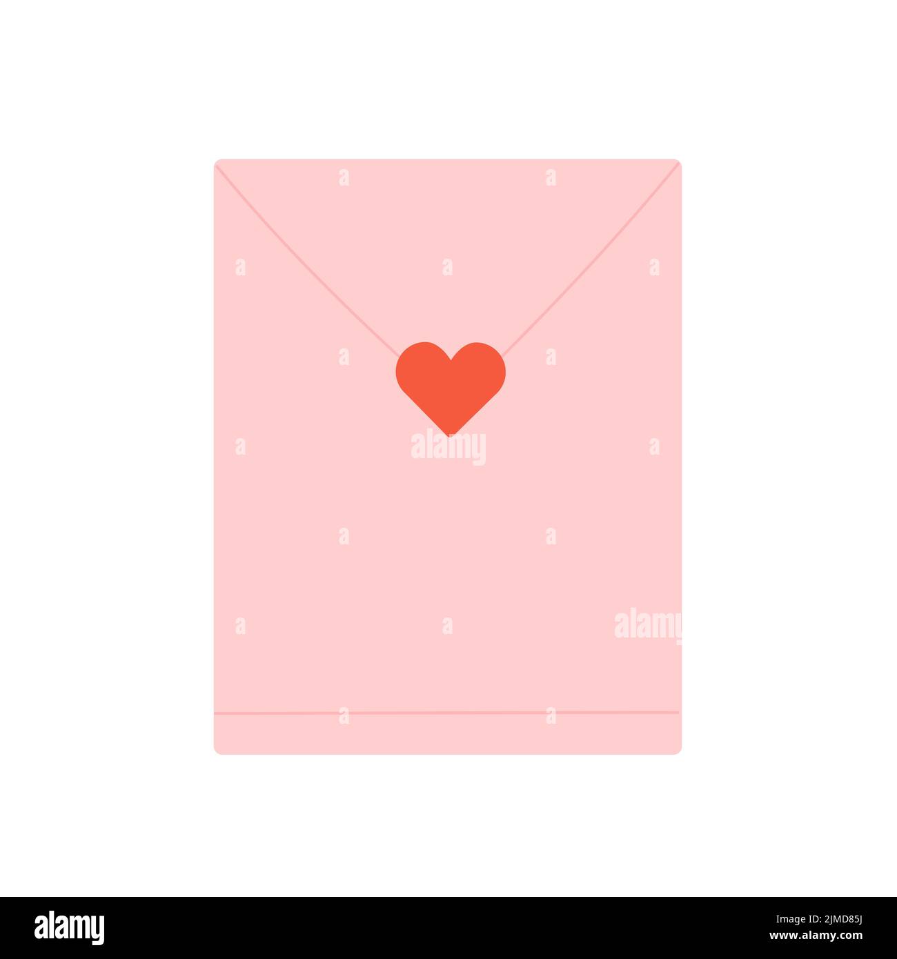 Love celebrating letter. Romantic declaration, romance envelope message ...