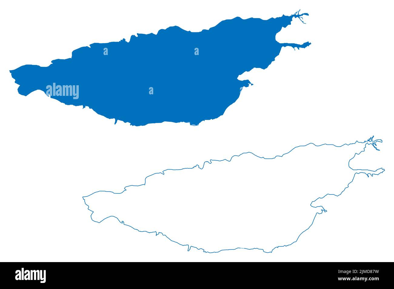 Lake Issyk-Kul (Kyrgyzstan, Kyrgyz Republic) map vector illustration ...