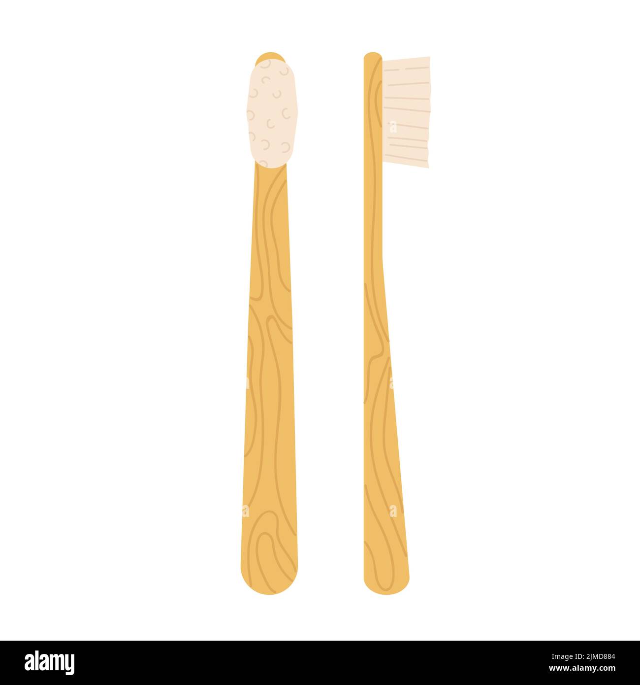 Zero waste toothbrush. Bamboo eco brush, organic natural products ...