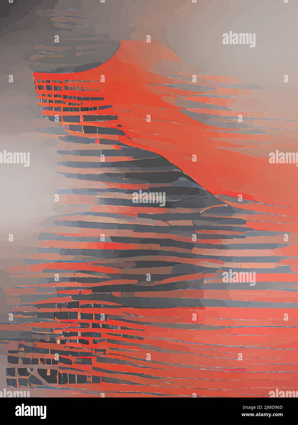 digital painting of abstract lines Stock Vector Image & Art - Alamy