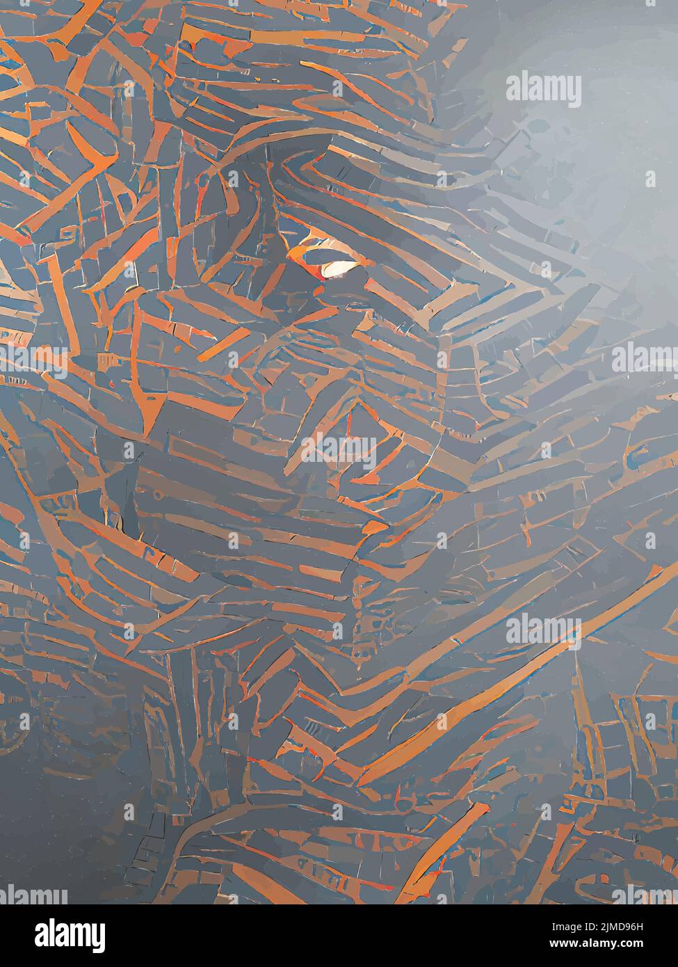 digital painting of abstract lines Stock Vector Image & Art - Alamy