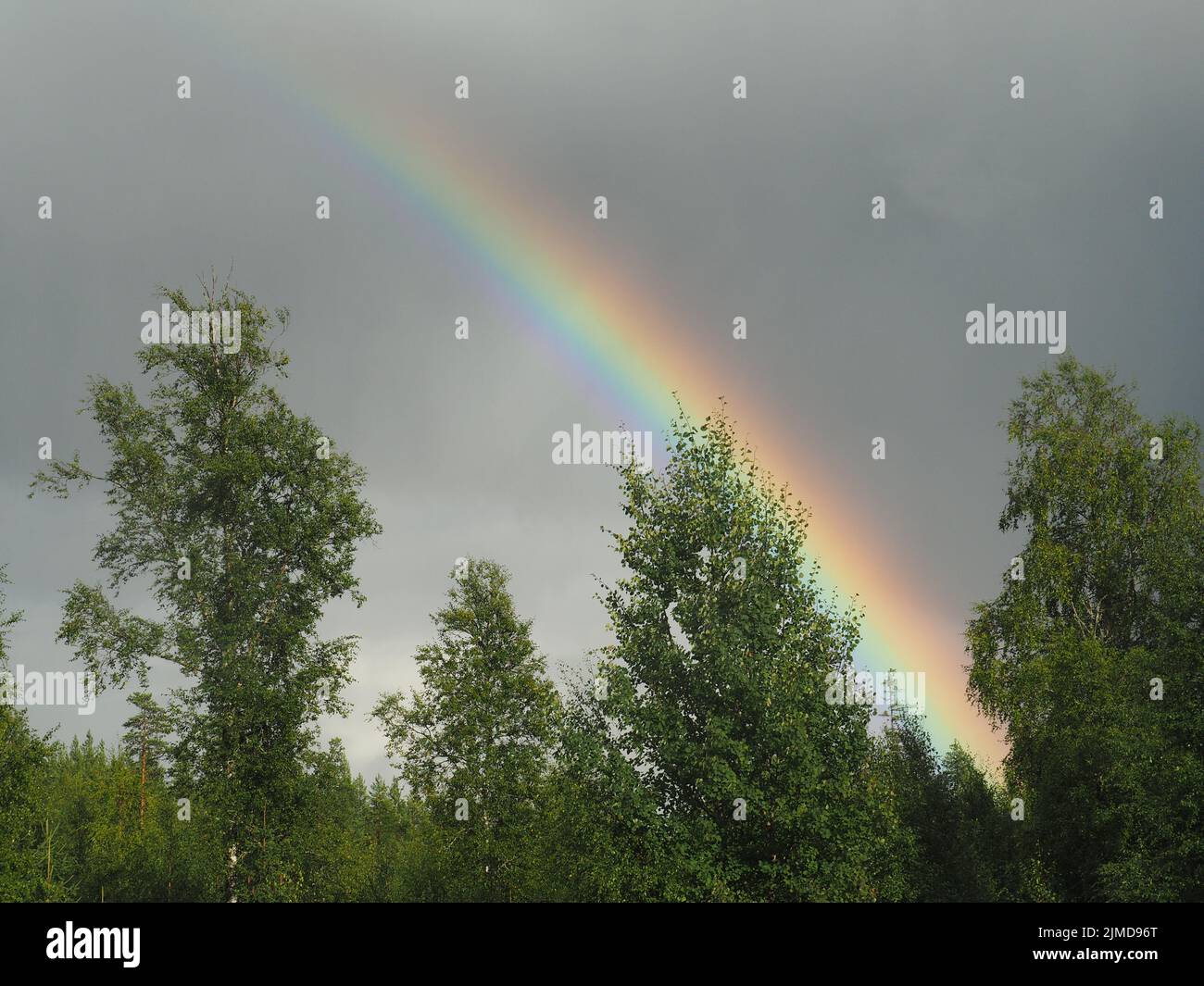 Rainbow - Varmland Sweden Stock Photo - Alamy