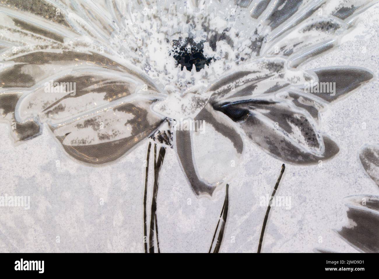 Marble Floral Pattern Surface Decorative Design Texture. Abstract Art ...