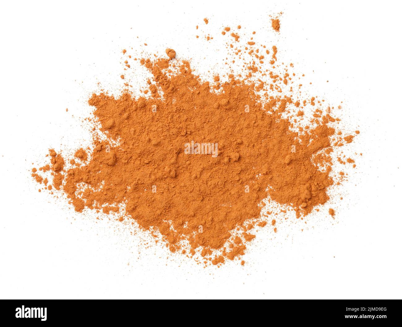 Cinnamon Powder Isolated Over White Background Stock Photo - Alamy
