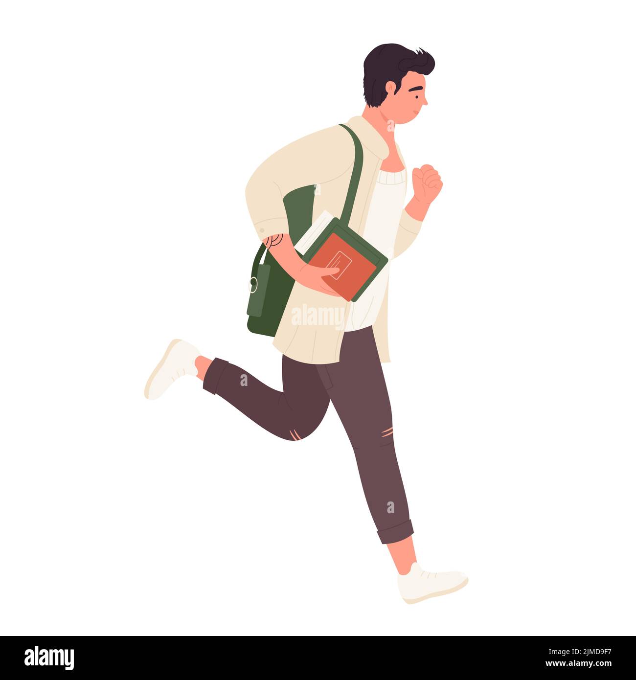Student late in class Stock Vector Images - Alamy