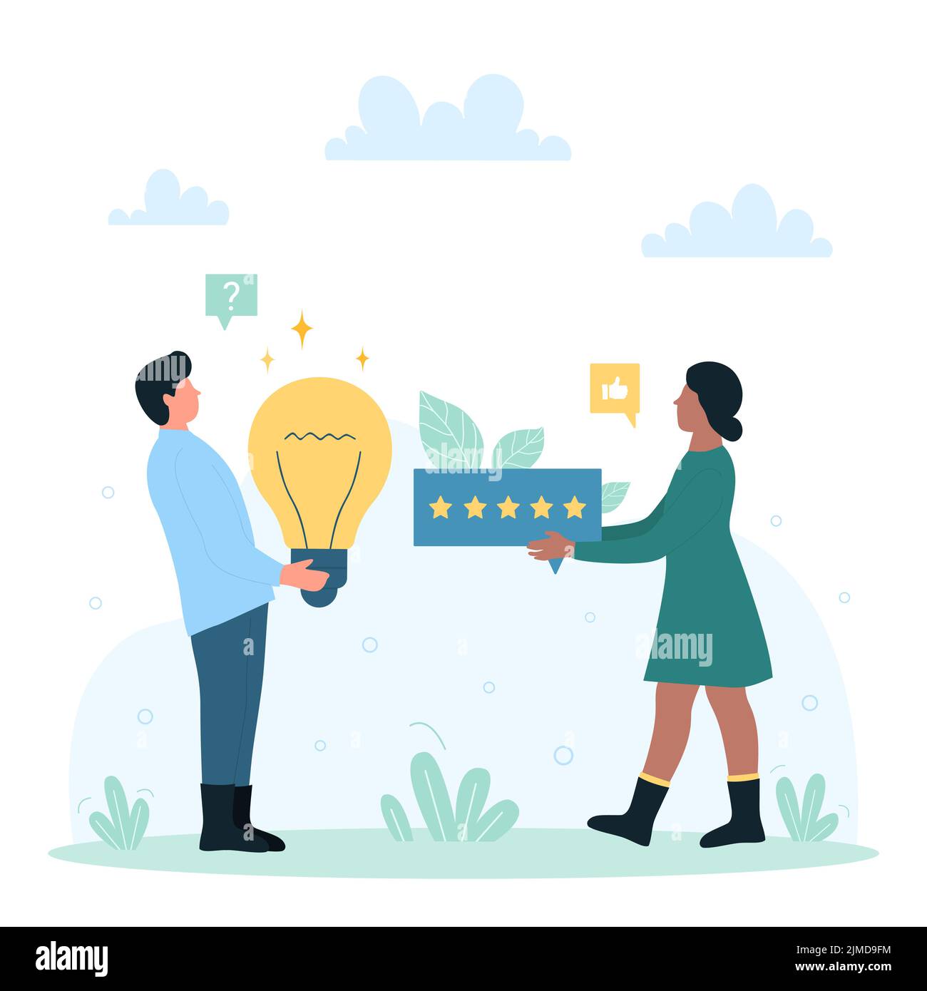 Happy suggestion Stock Vector Images - Alamy