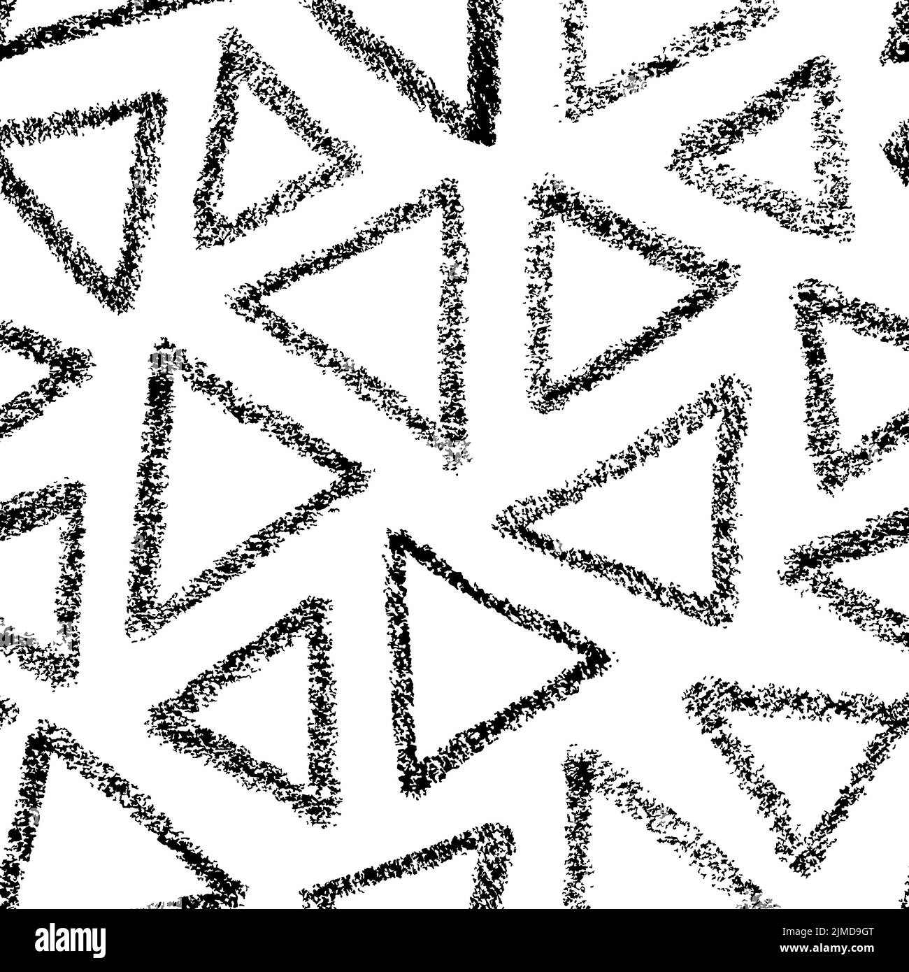 Hand drawn vector black triangles seamless pattern Stock Vector Image ...