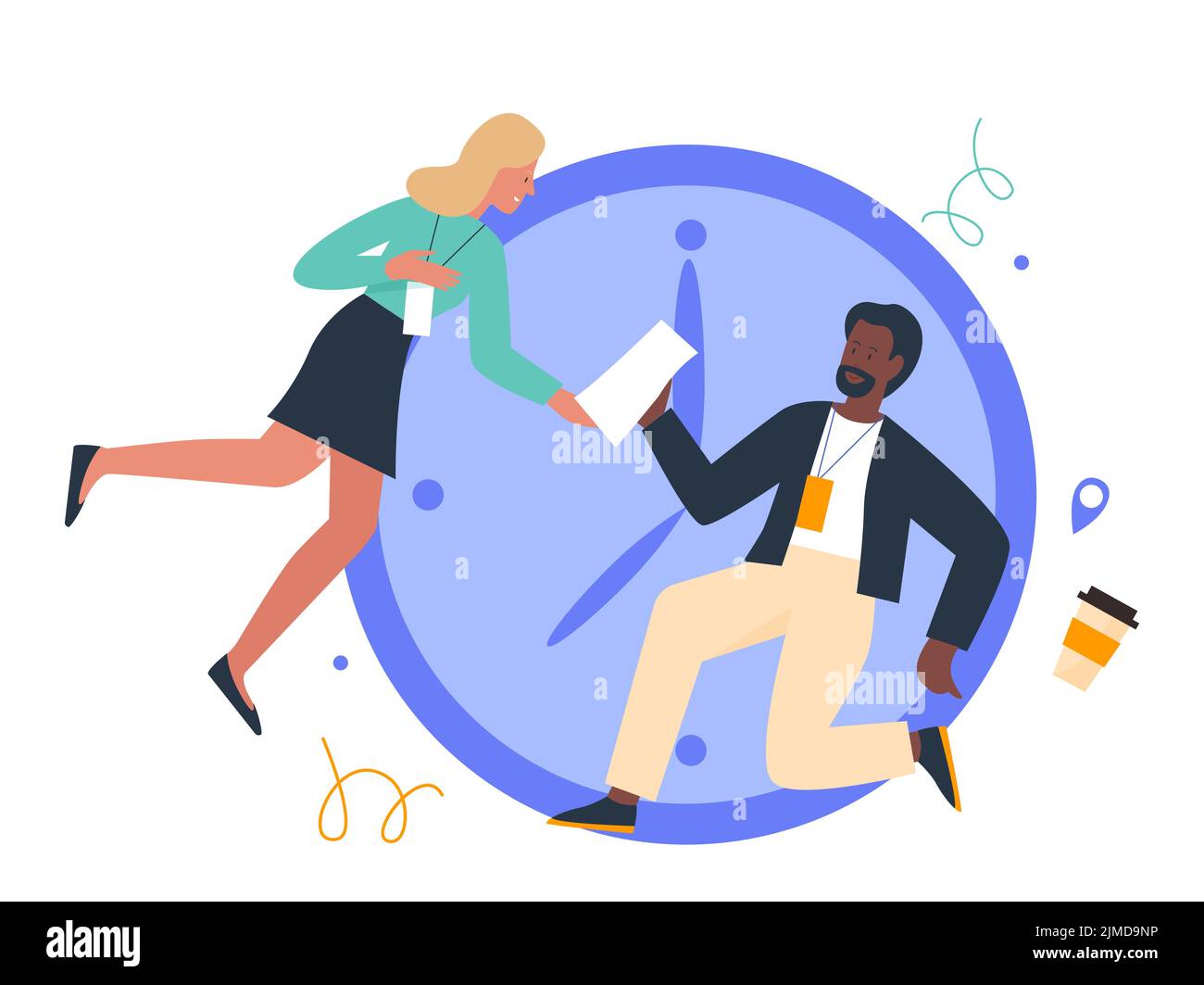 Business time management. Project planning and daily activities program ...