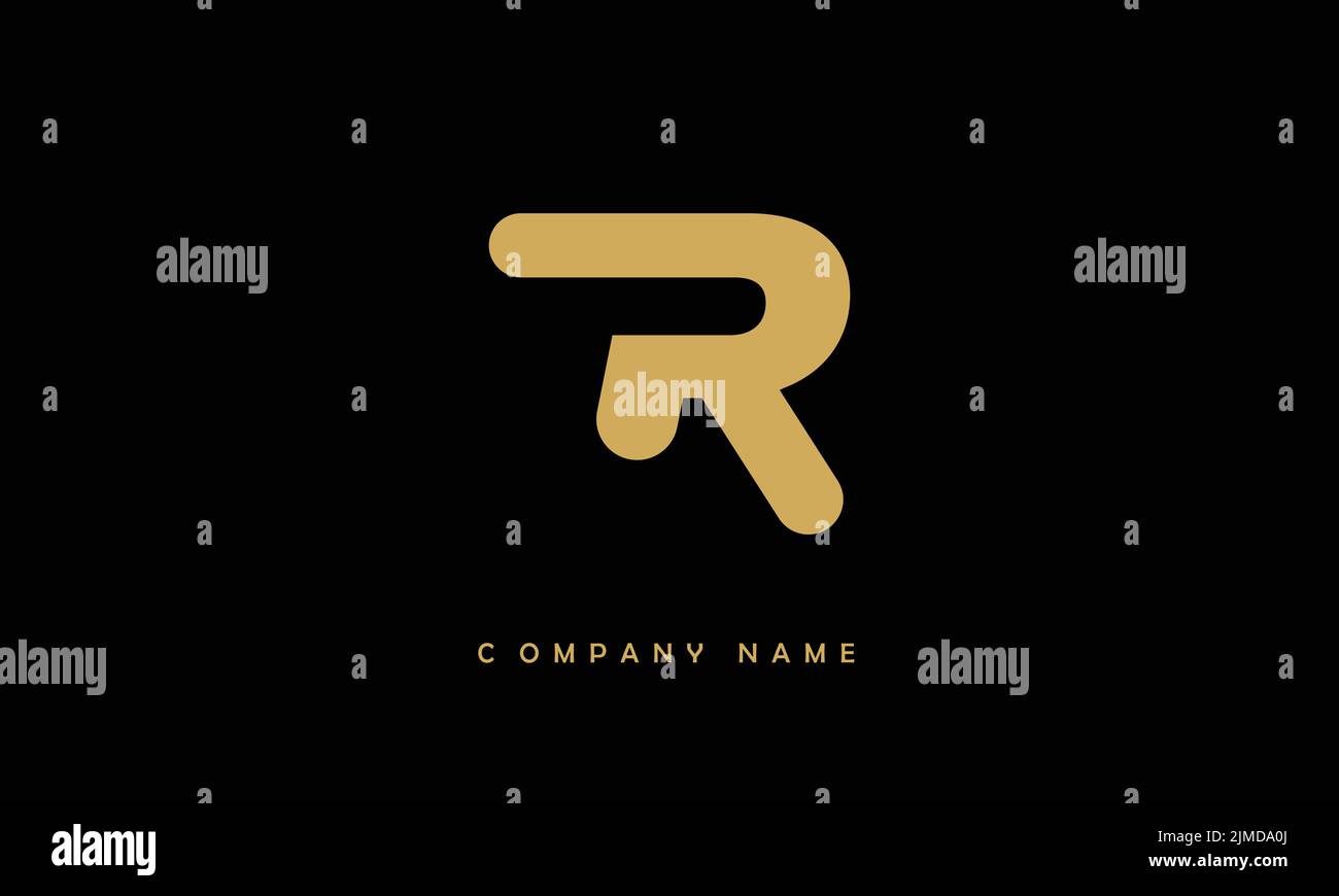 Letter r badge logo hi-res stock photography and images - Alamy