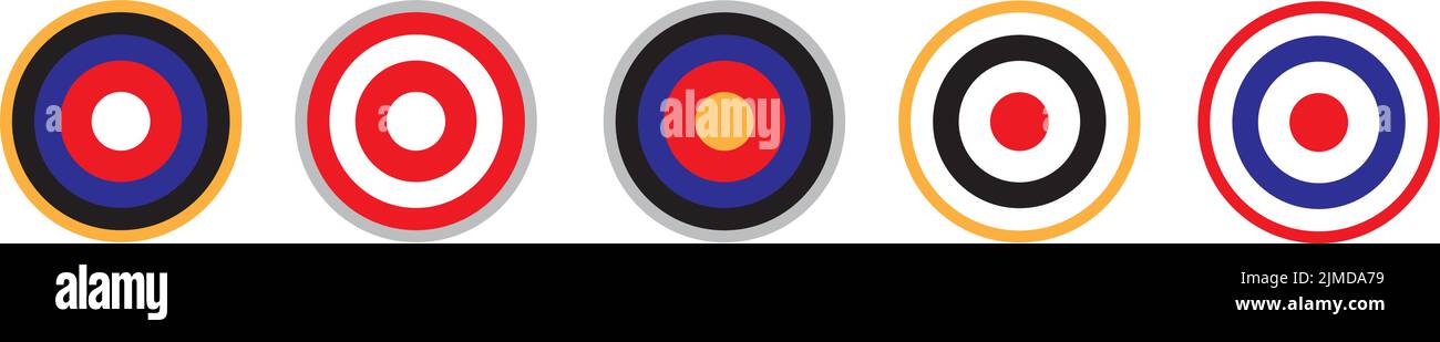 Archery targets Stock Vector Images - Alamy