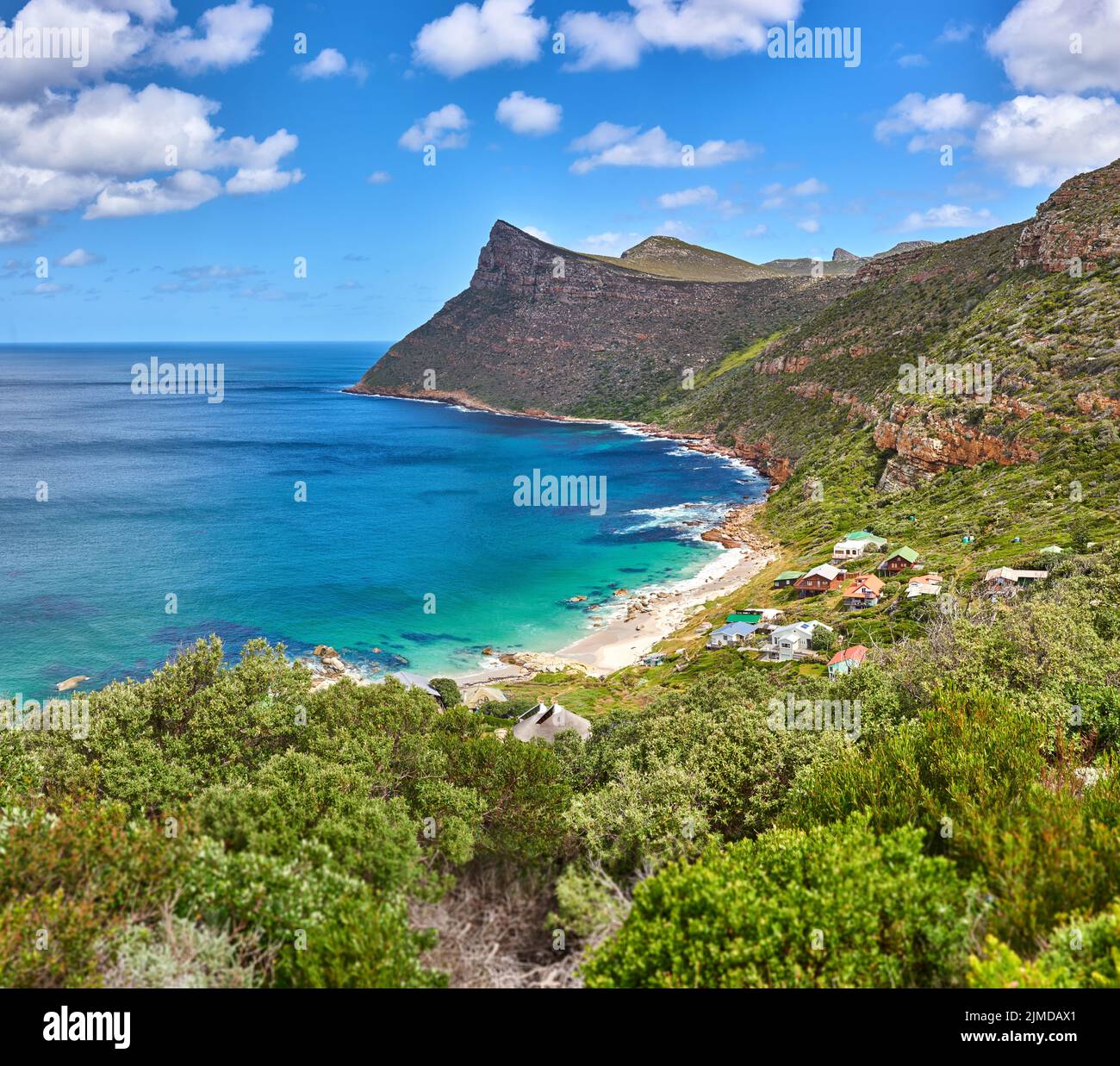Beach and coast. Beach and coast in calm weather - South Africa, Cape ...