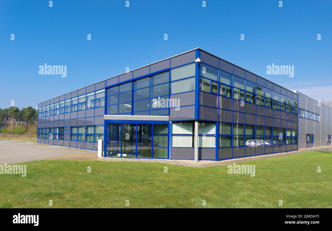 Modern glass stone office hi-res stock photography and images - Alamy