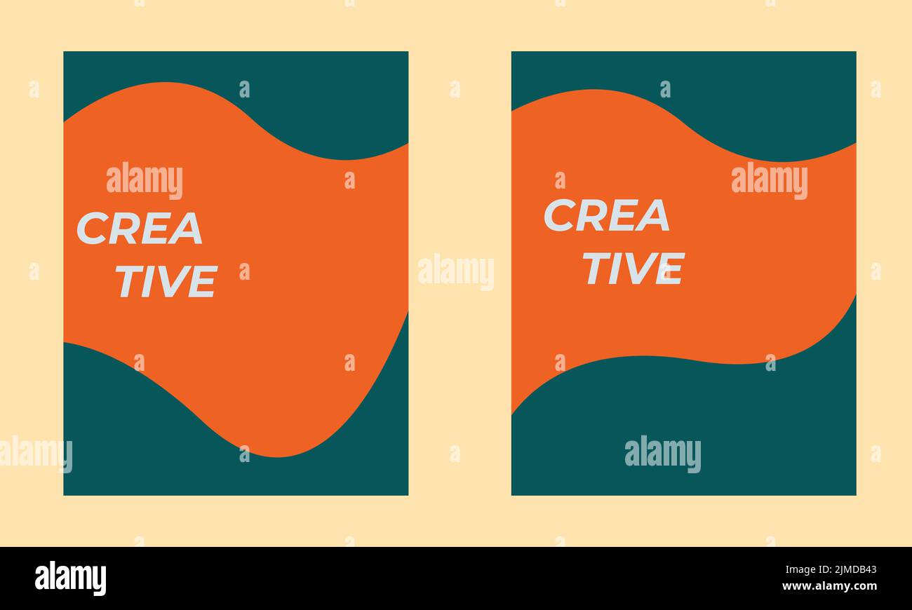 The two poster design templates for events and companies Stock Vector ...