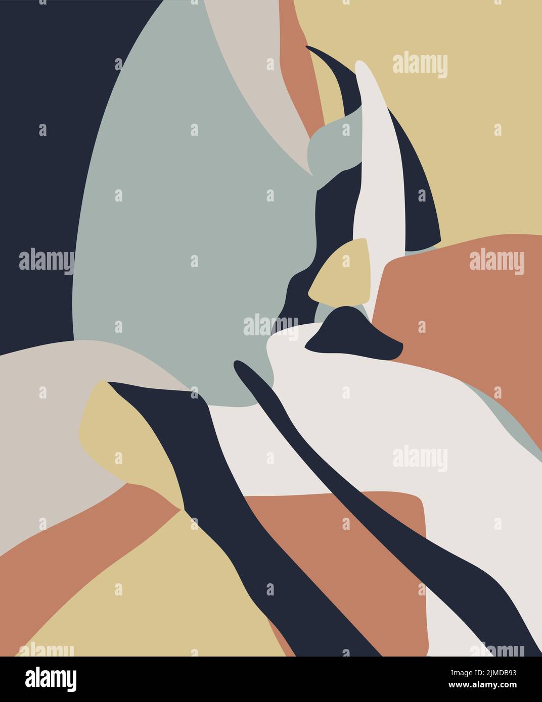 Geometric shapes, with soft shapes. Contrasting colors, graphic design ...