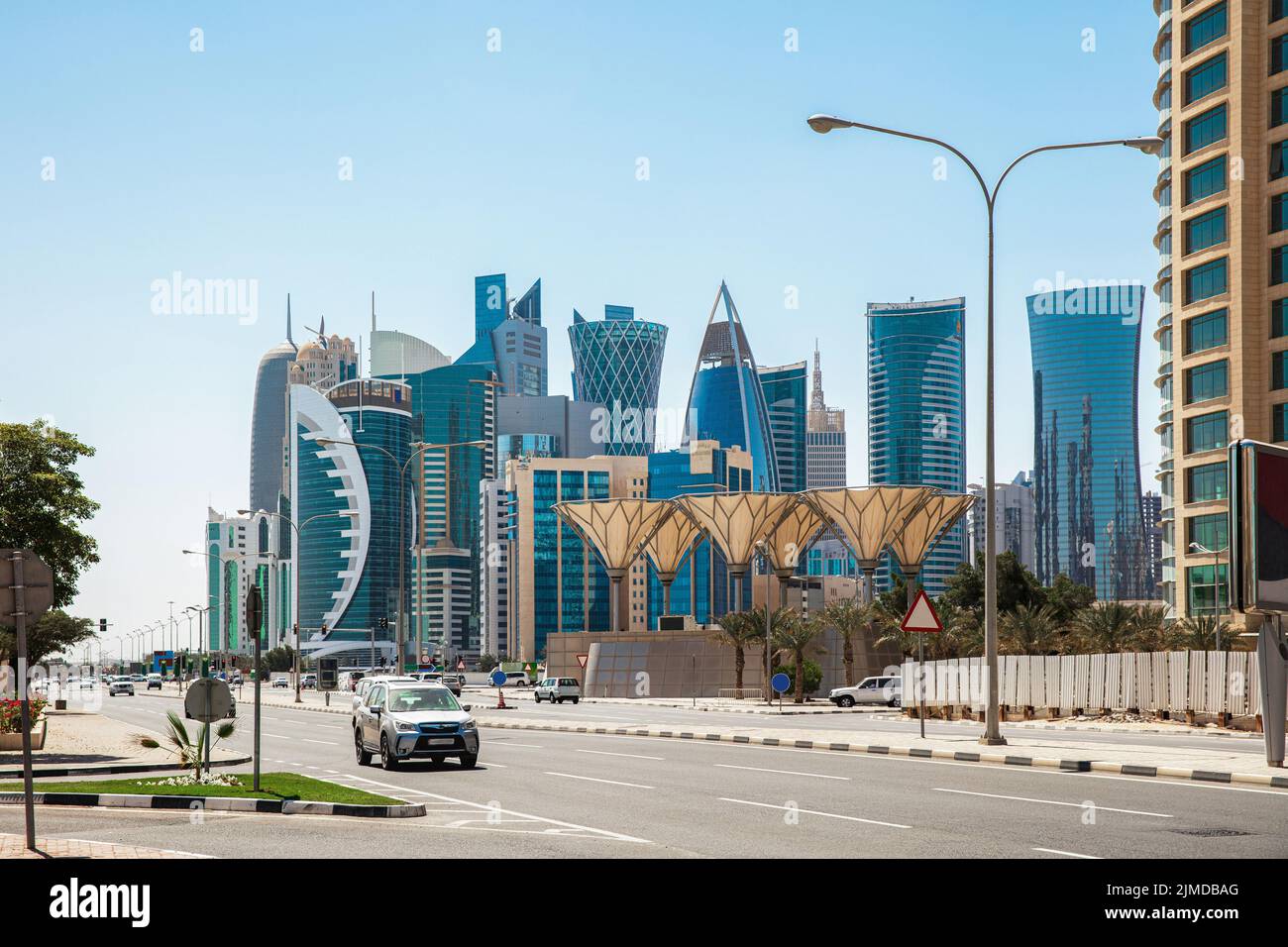 Doha corniche road hi-res stock photography and images - Alamy