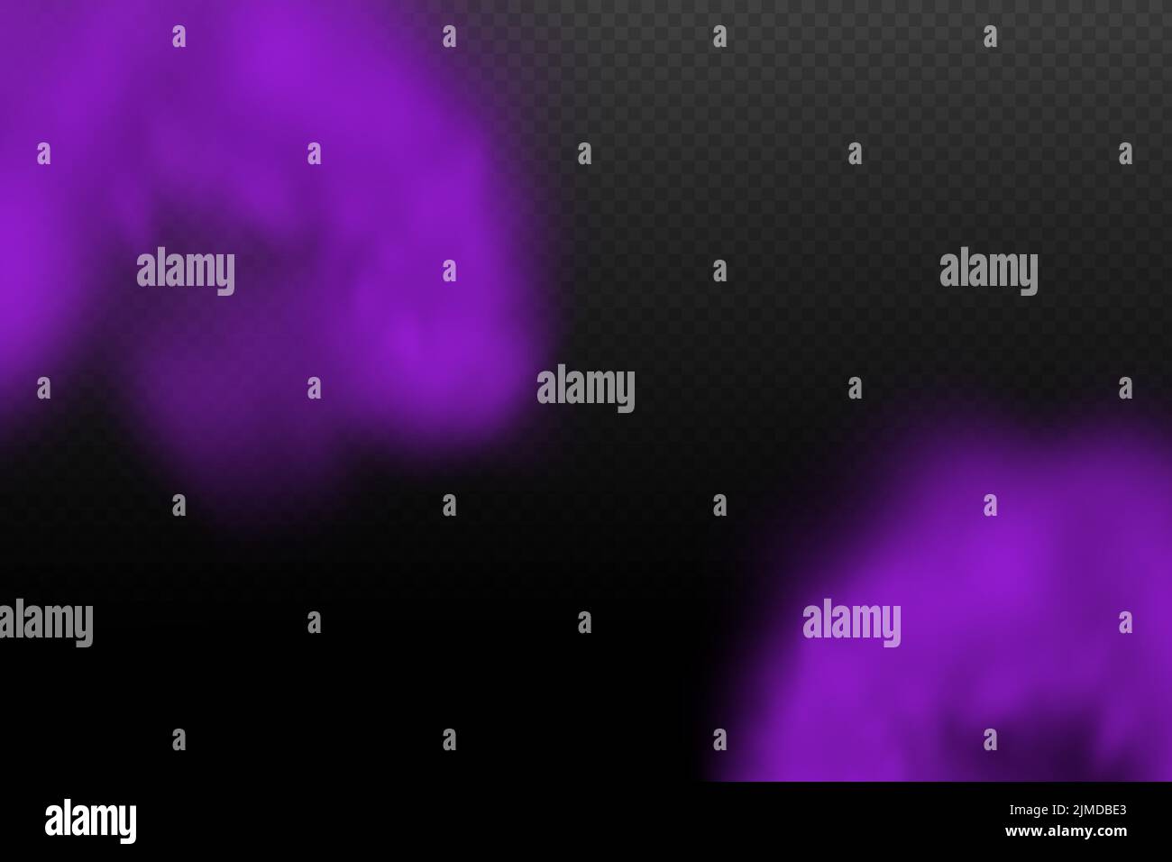 Purple poisonous gas, dust and smoke effect.Realistic scary mystical ...