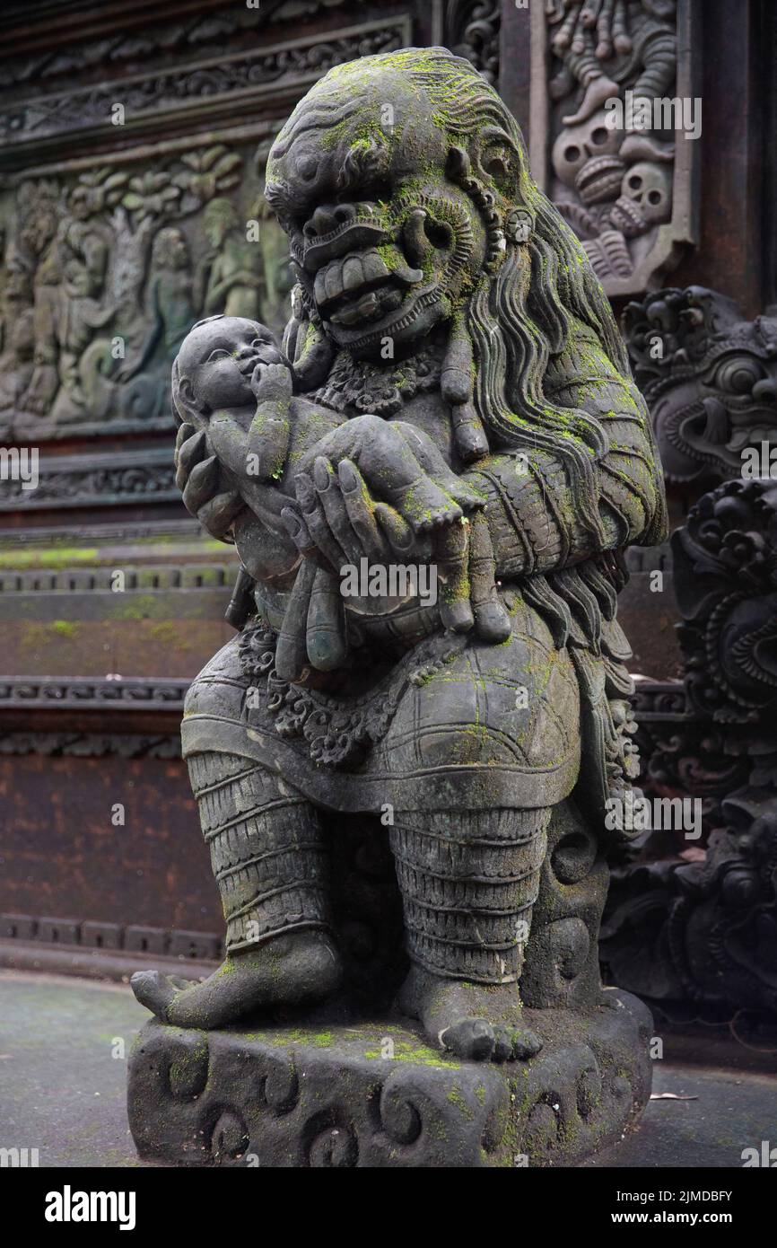 Traditional balinese deity statue. Ubud Stock Photo - Alamy