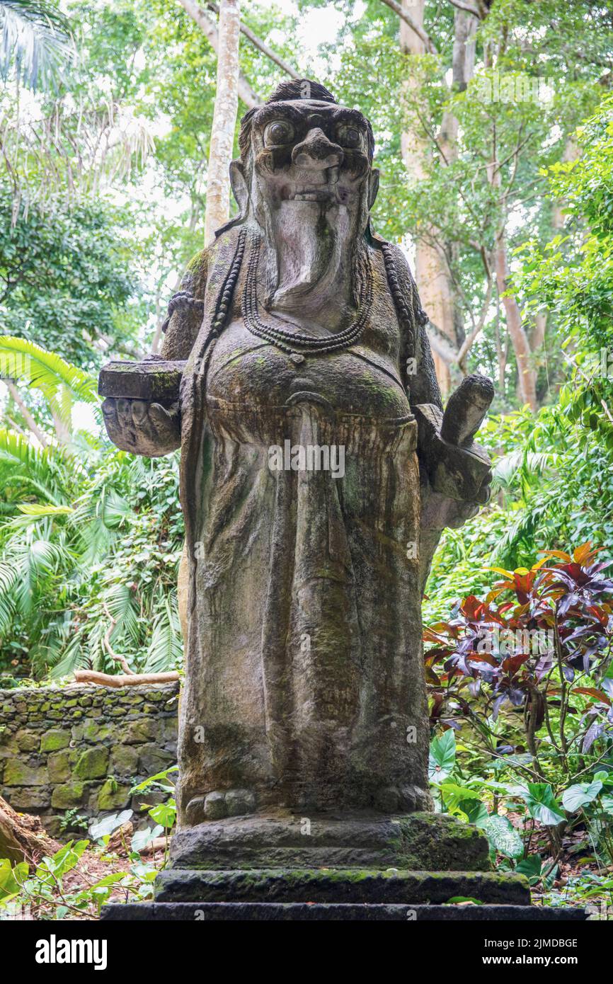 Traditional balinese statue. Ubud, Bali Island Stock Photo - Alamy