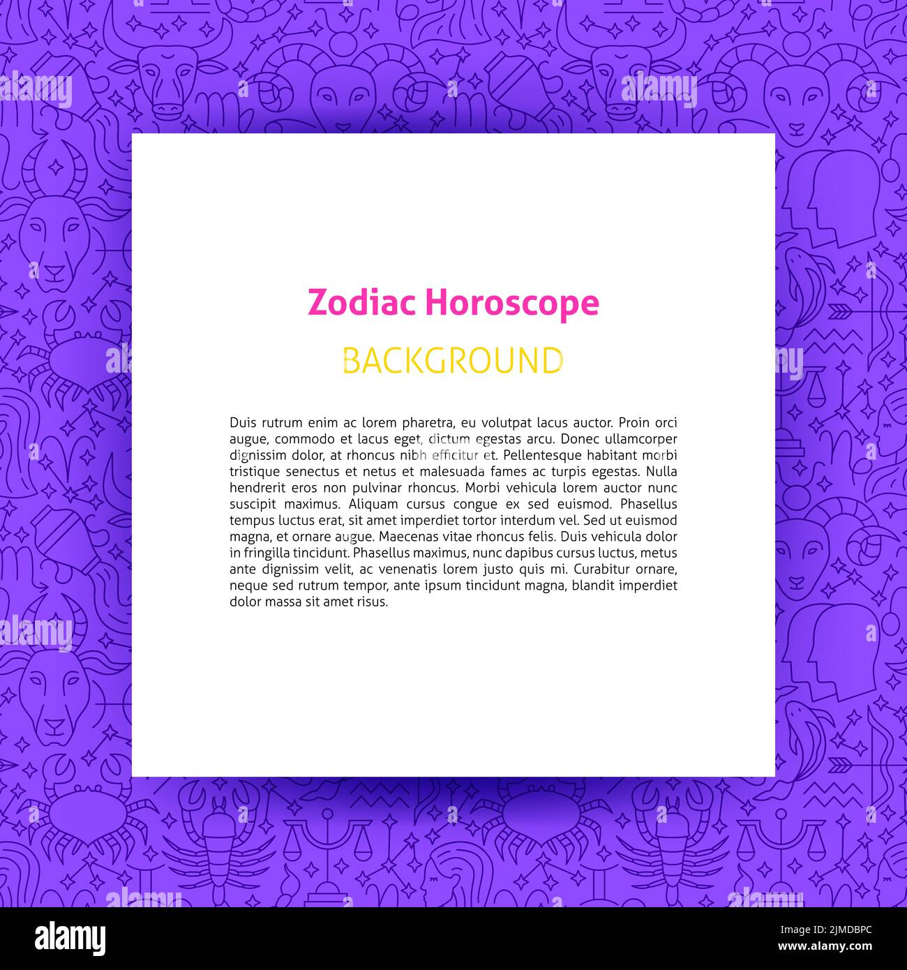 Zodiac Horoscope Paper Template Stock Vector Image & Art - Alamy