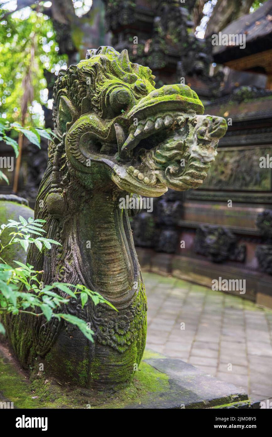 Traditional balinese statue dragon. Ubud Stock Photo - Alamy