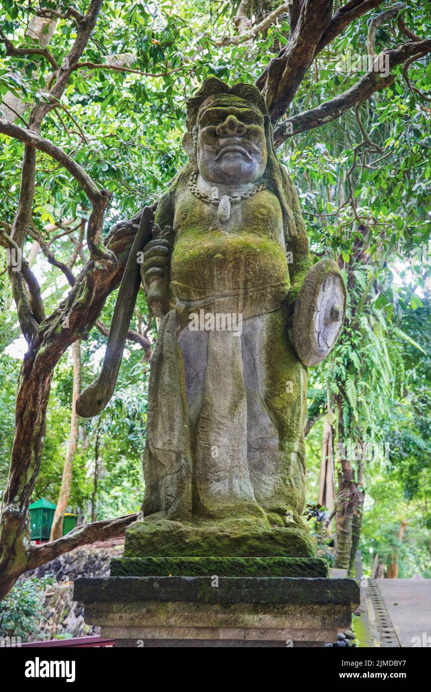 Ancient traditional balinese statue. Ubud Stock Photo - Alamy