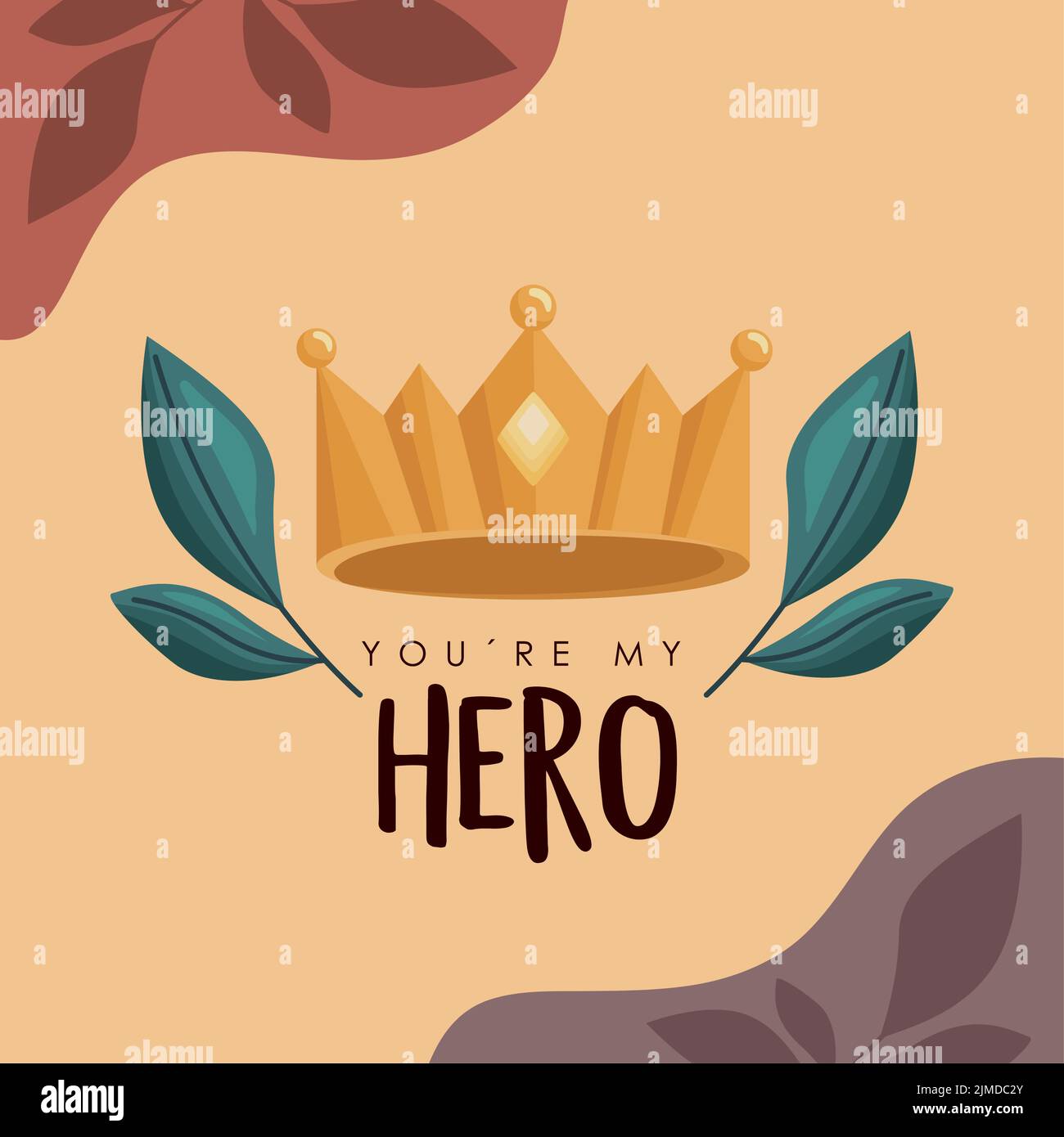 fathers day postcard with crown Stock Vector Image & Art - Alamy