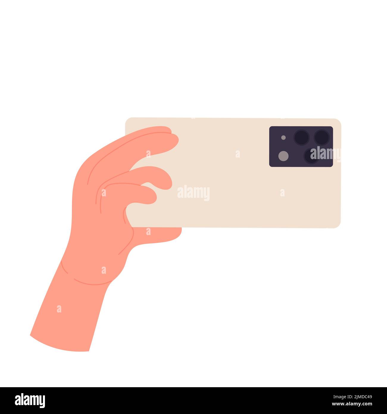 Creating online content with smartphone. Selfie photo posting, digital ...