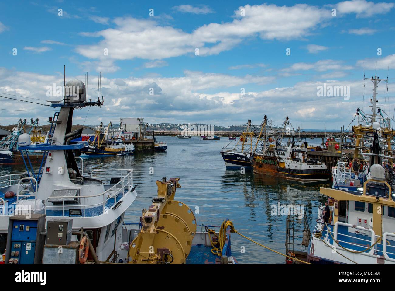 Fishing Boat Harbour, Brixham, Devon, England Stock Photo - Alamy