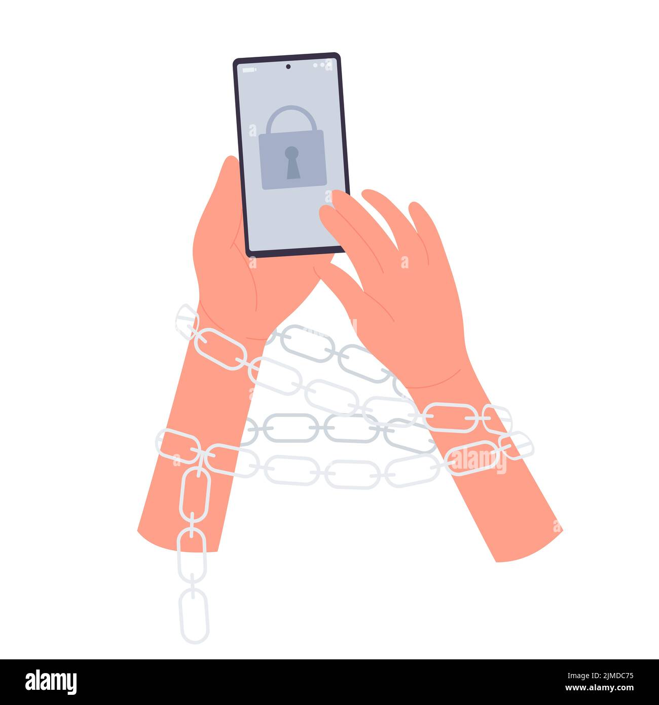 Online social media addiction. Modern digital lifestyle, phone ...