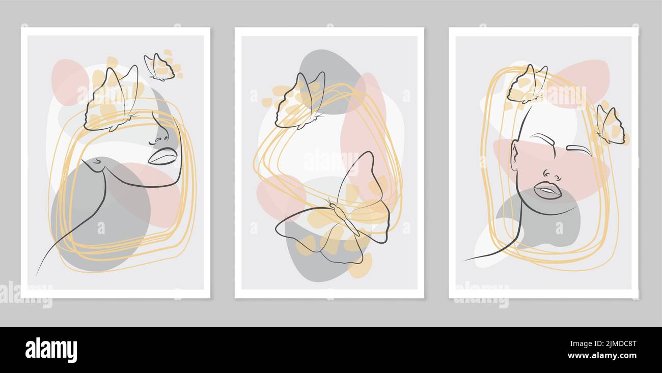 Design elements for a book cover, page template, print, postcard ...