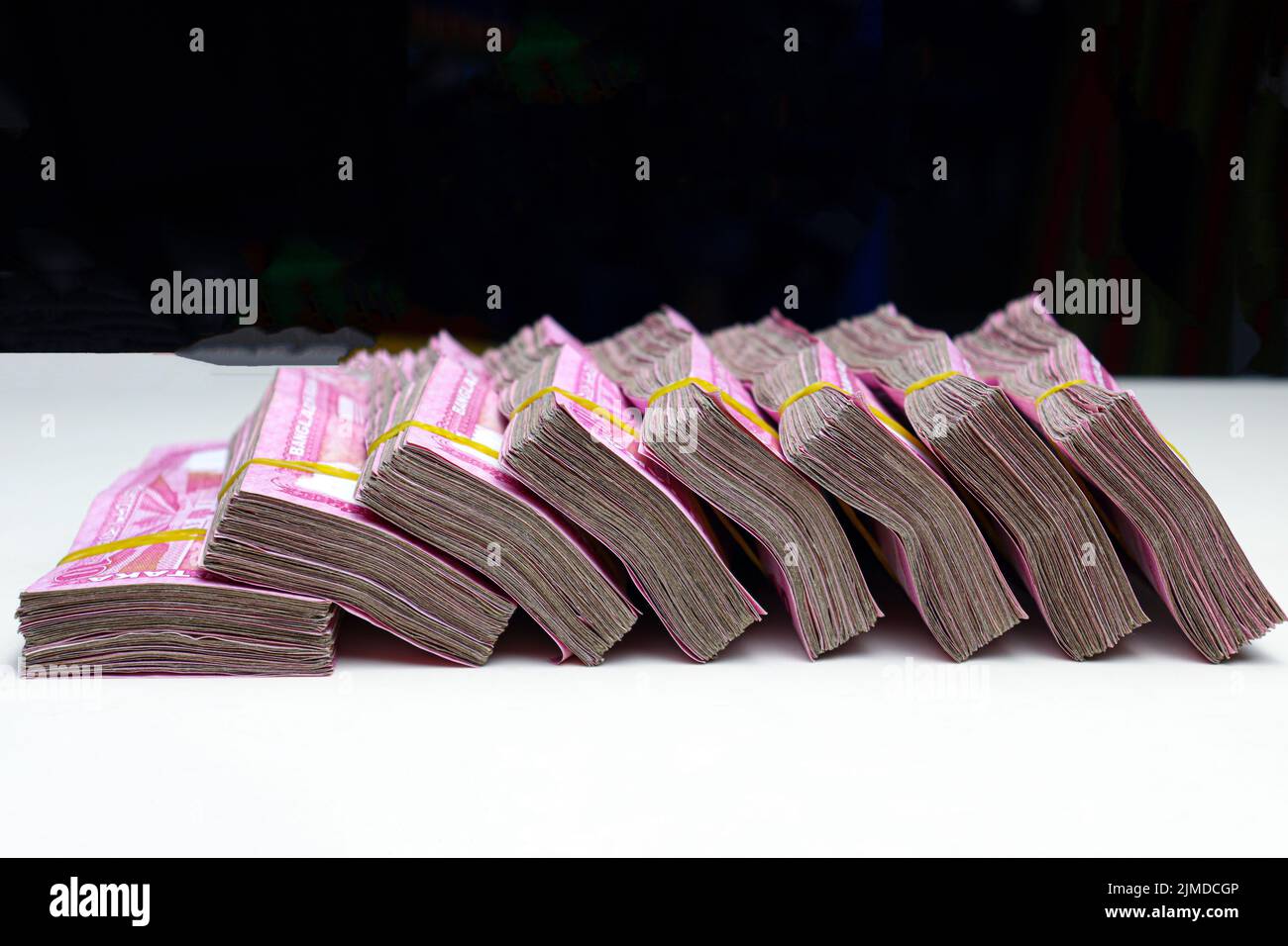 bangladeshi bank note bundle stock on bank Stock Photo - Alamy