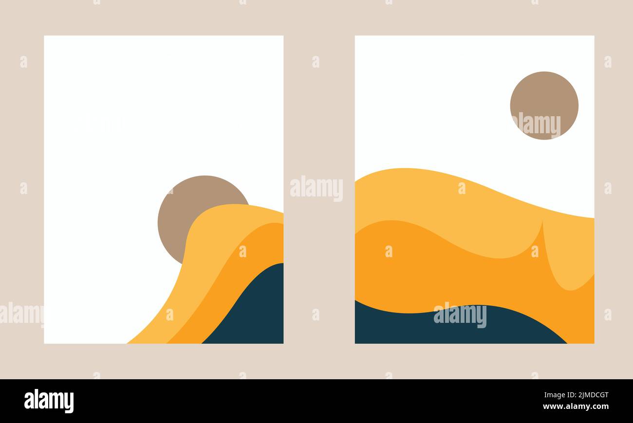 The two poster design templates for events and companies Stock Vector ...