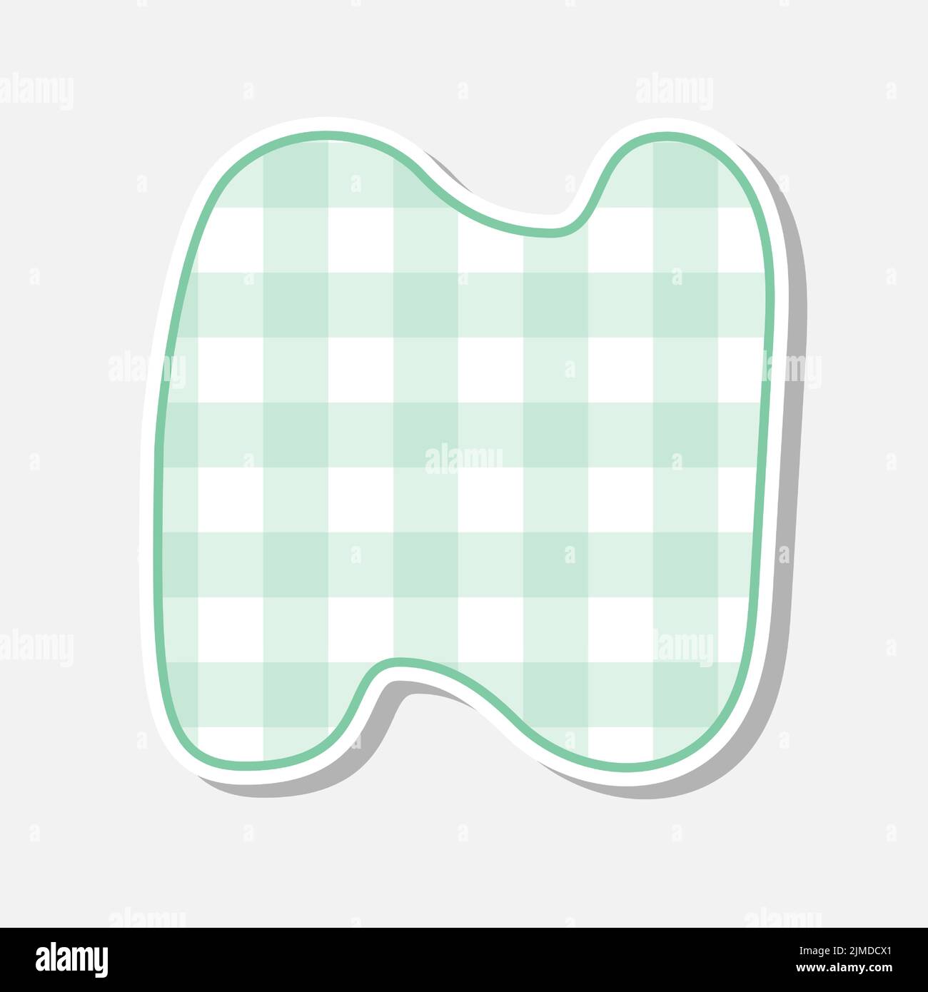 Patchwork hand drawn textile font. Cute textile font for scrapbook or ...