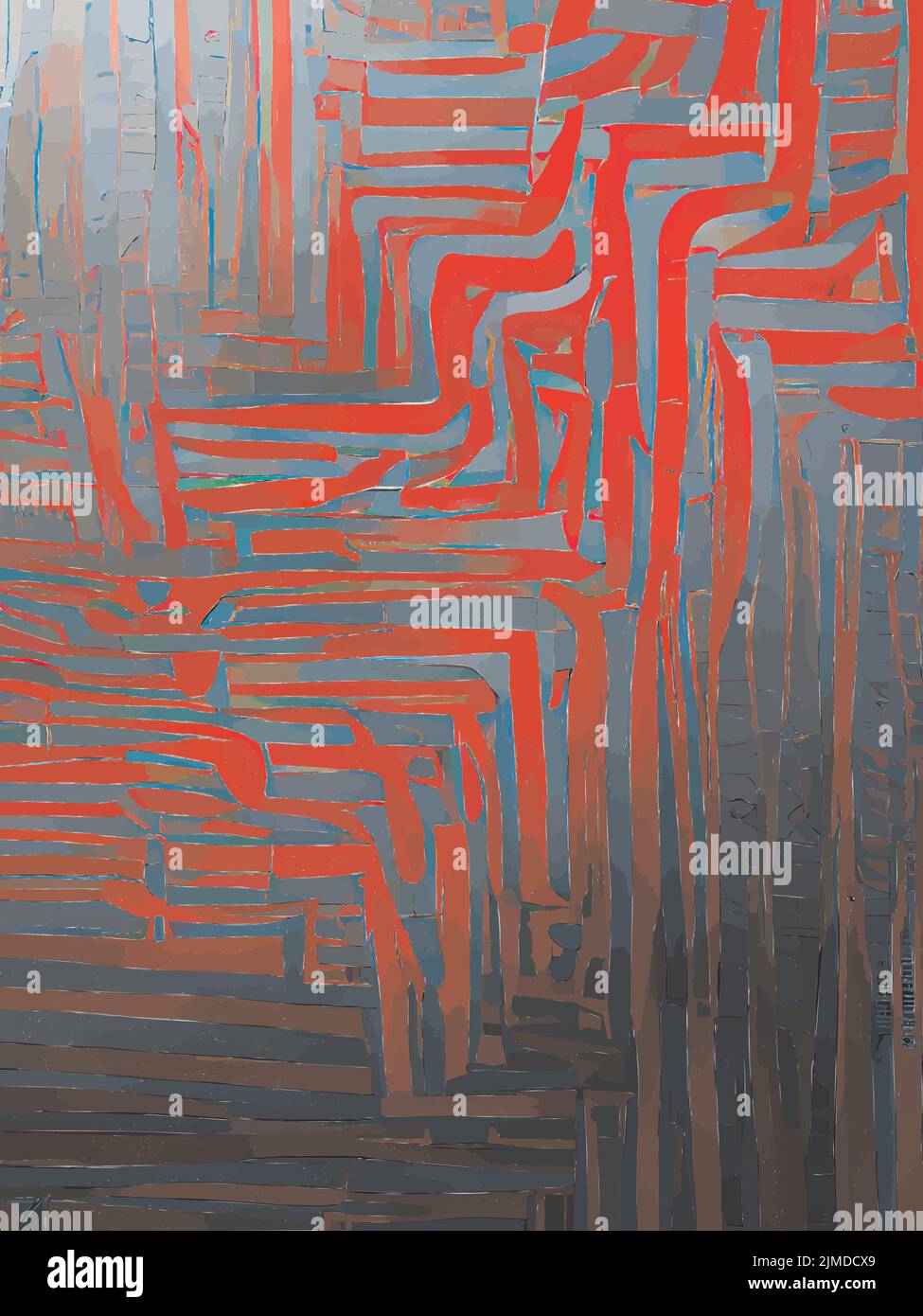 digital painting of abstract lines Stock Vector Image & Art - Alamy