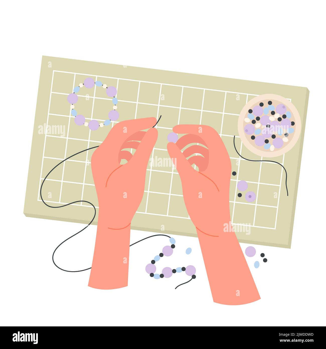 Hands art making. Creative workshop process, handmade and handicraft ...