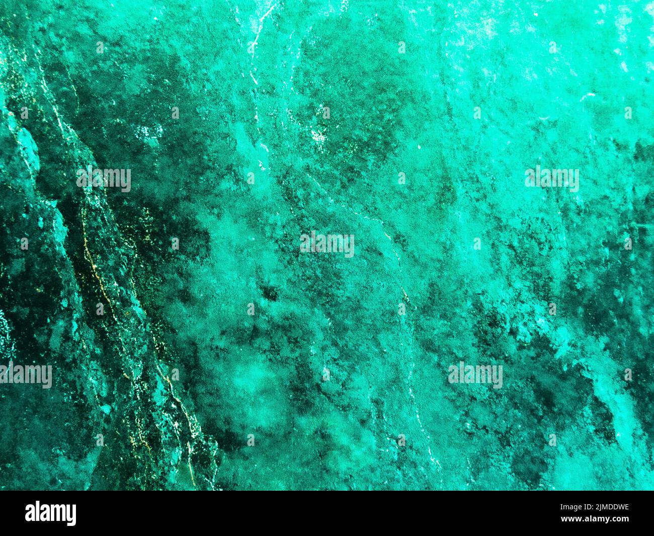 Stone Wall With Neon Light on Dark Background. Reflection of Neon ...