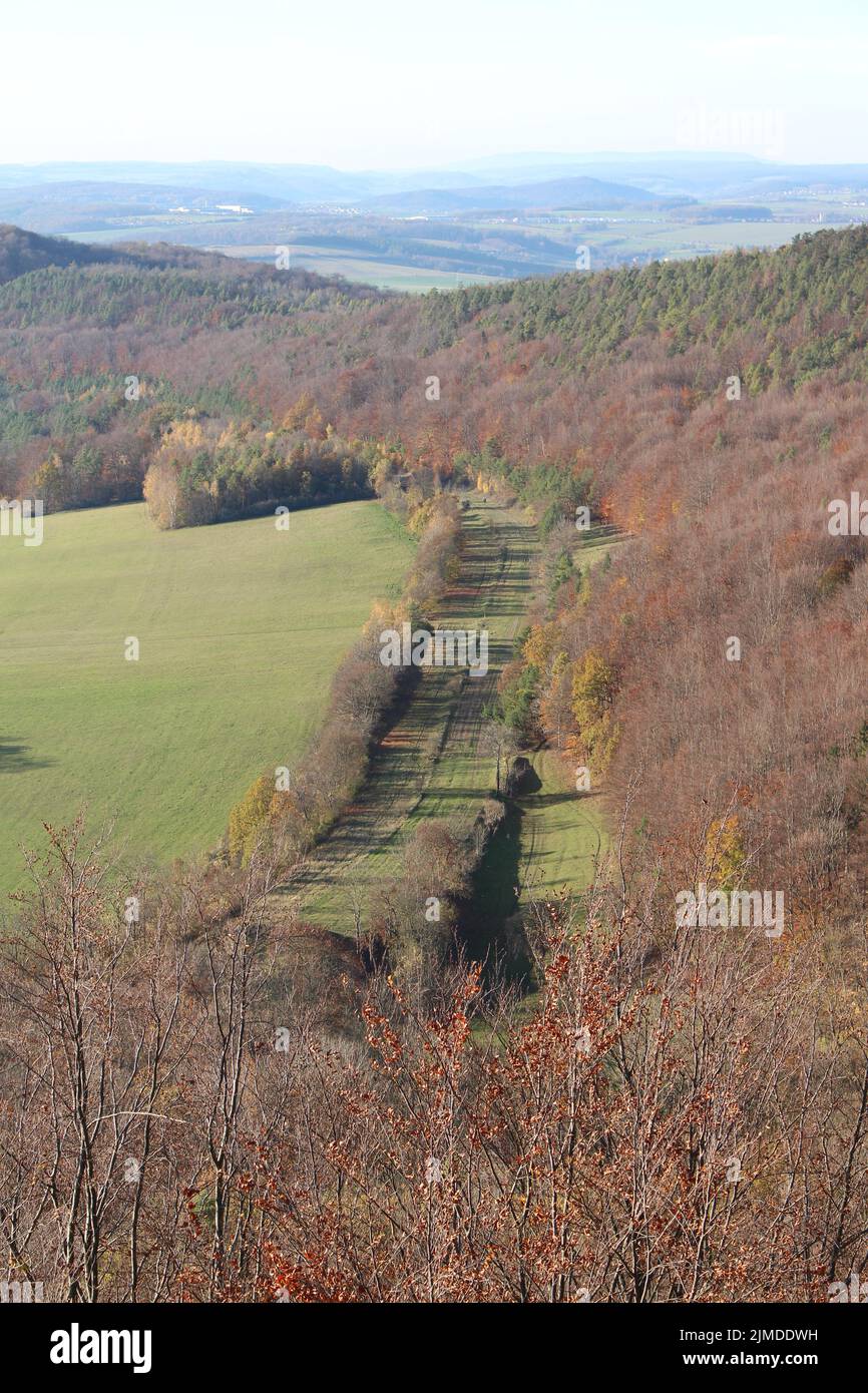 View from HÃ¶rselberg (Thuringia Stock Photo - Alamy