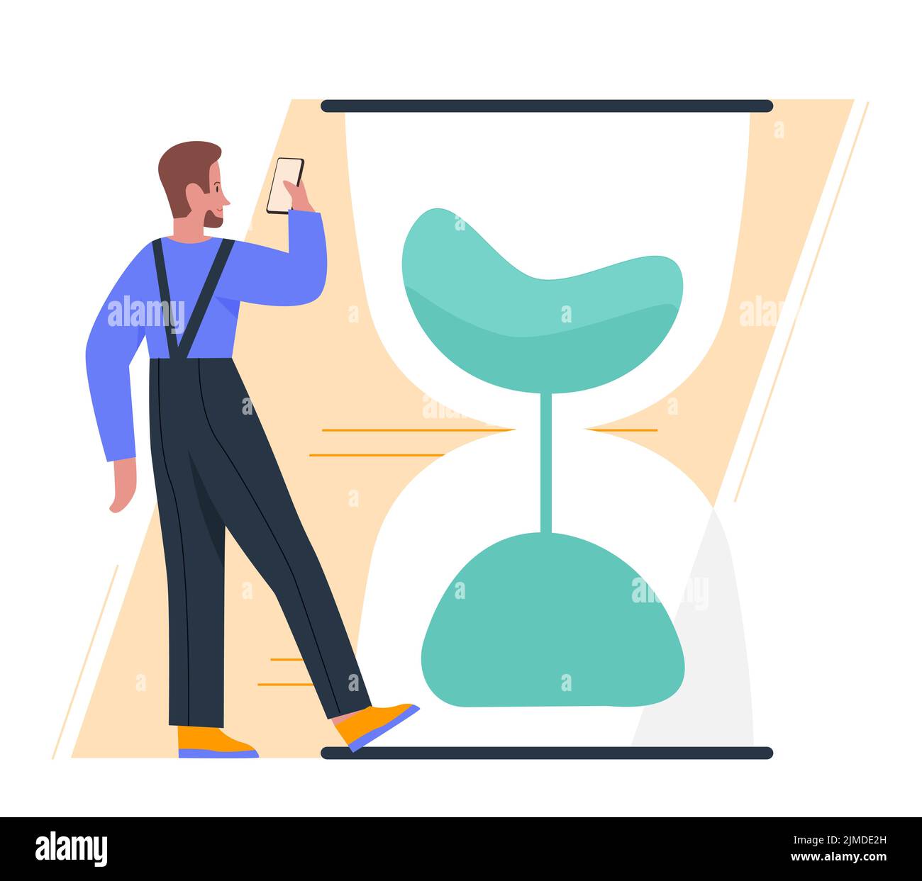 Time management control. Planning day, programming personal duties ...